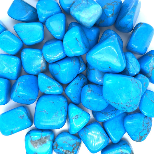 Blue Howlite Tumbled Stones – Feel Crystals and Jewellery